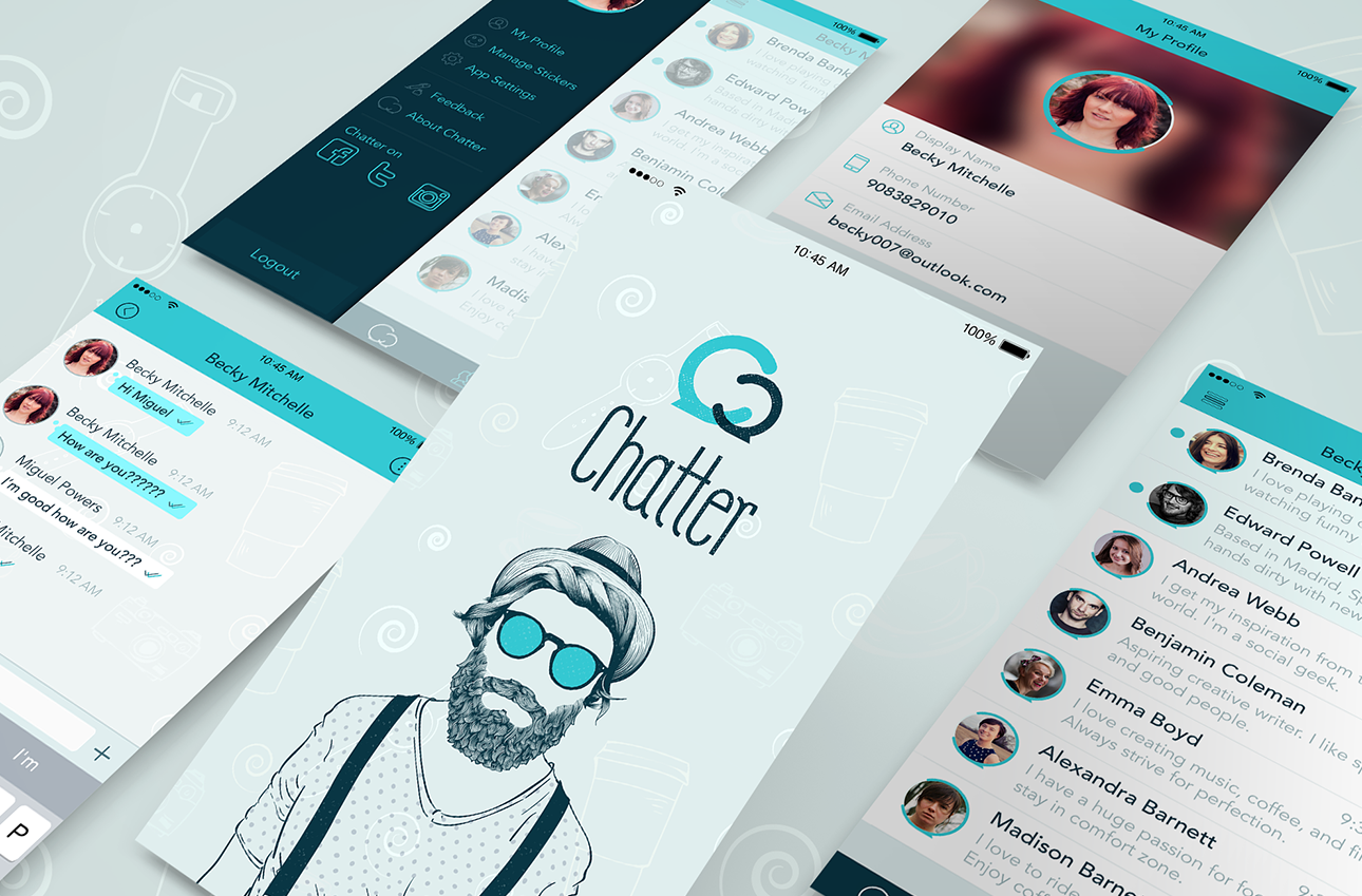 Chatter iPhone Application Design - SystemSeeders